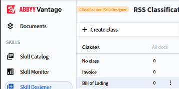 Document Classification with ABBYY Vantage